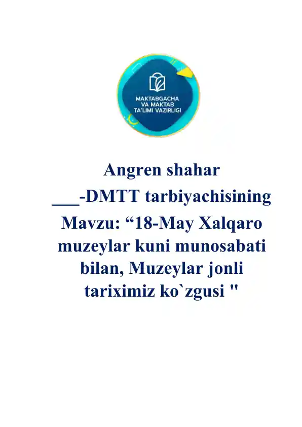 Muzeylar haqida maqola