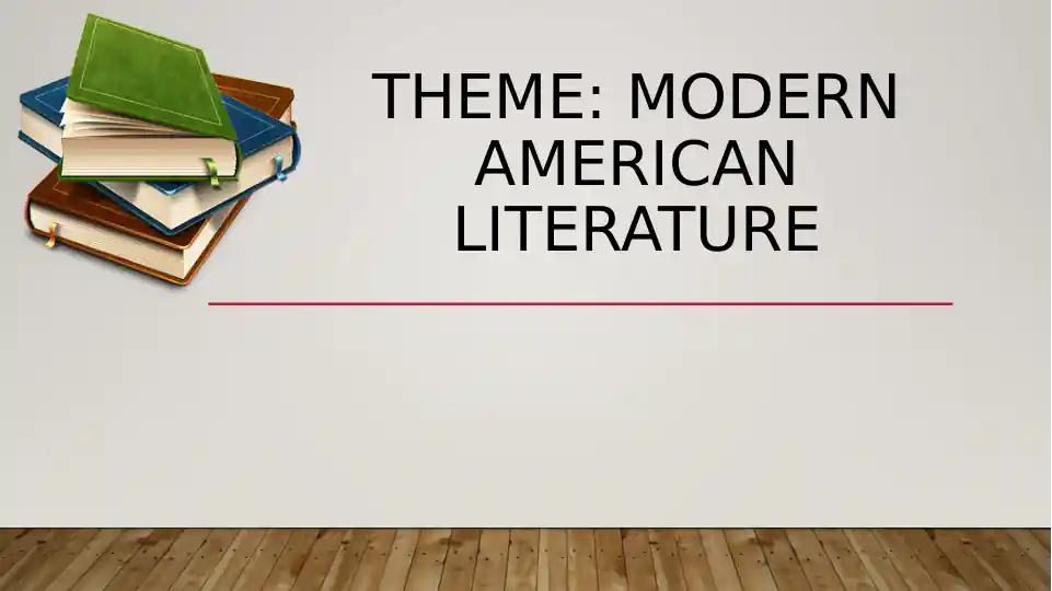 Modern American literature