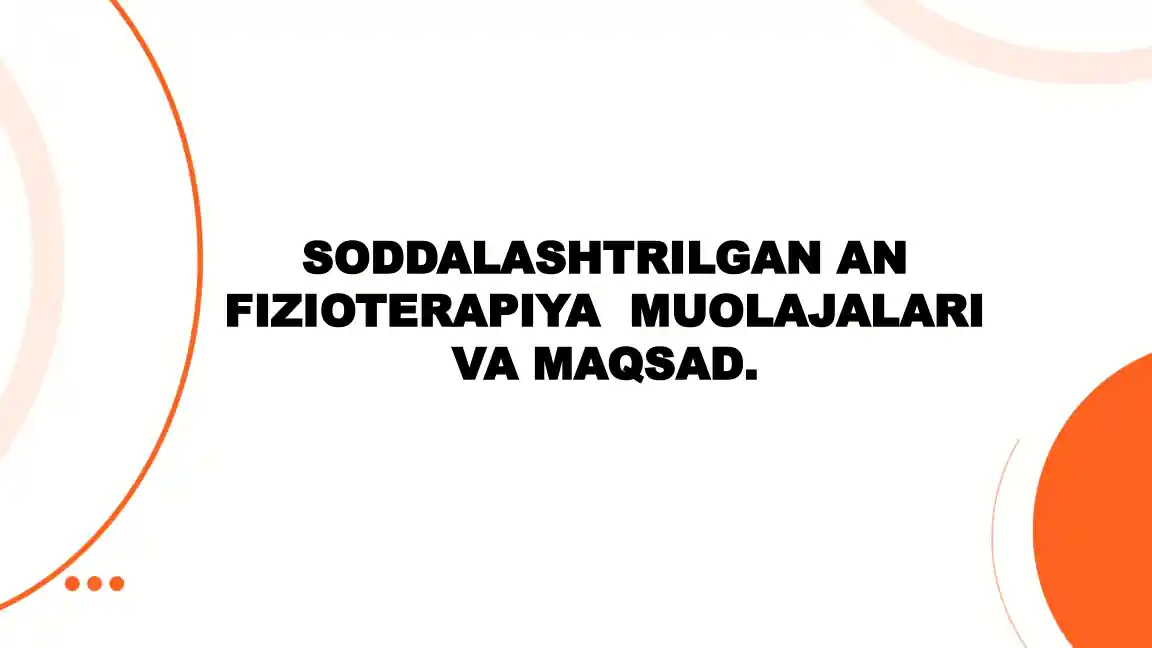 Soddalashtirilgan fizioterapiya