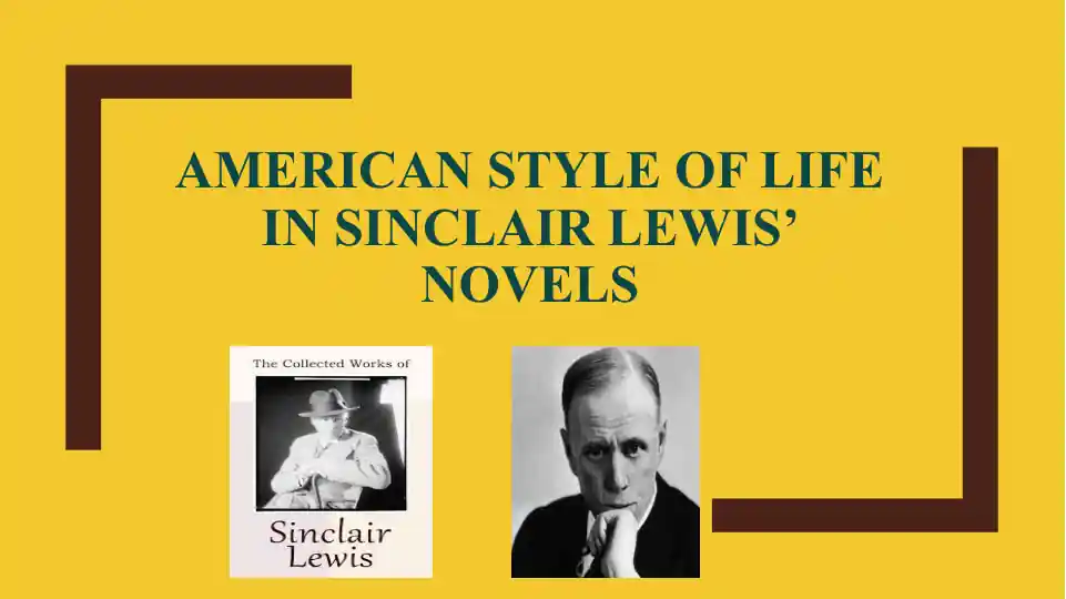 American Style of Life in Sinclair Lewis' Novels