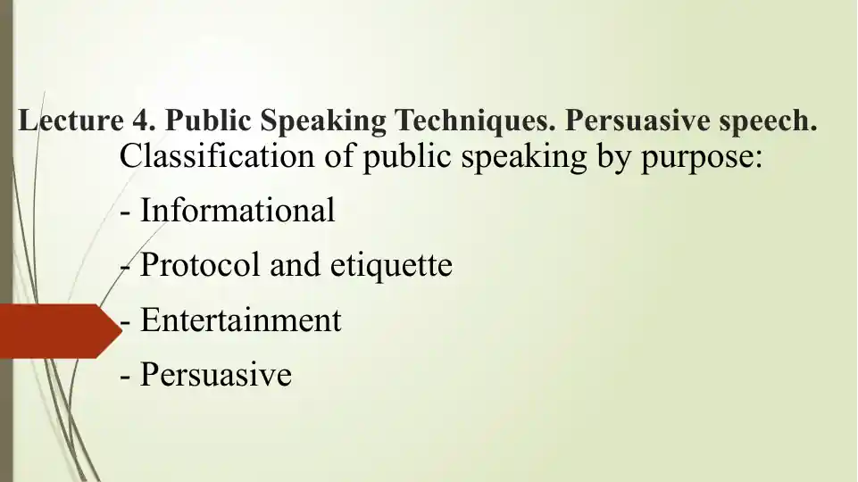 Public Speaking Techniques