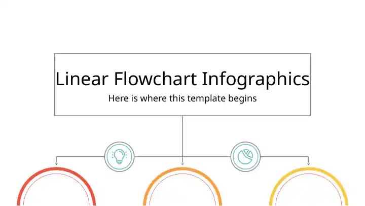 Linear Flowchart Infographics