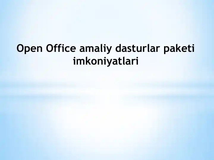 Microsoft Office dasturlar to'plami