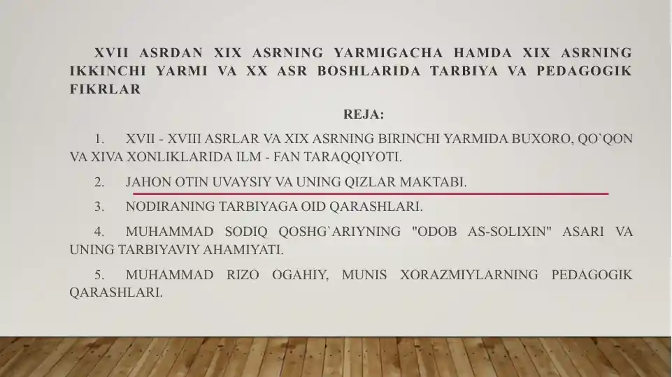 XVII ASRDAN XIX ASRNING YARMIGACHA HAMDA XIX ASRNING IKKINCHI YARMI VA ...