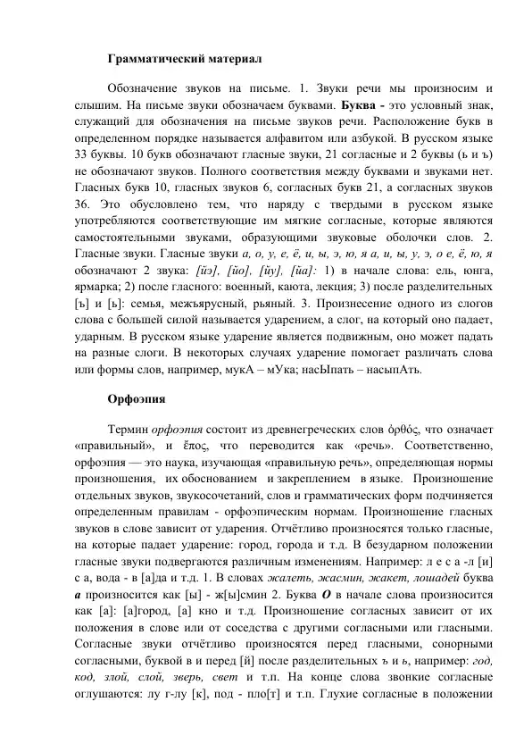 Grammatika va Orfoepiya