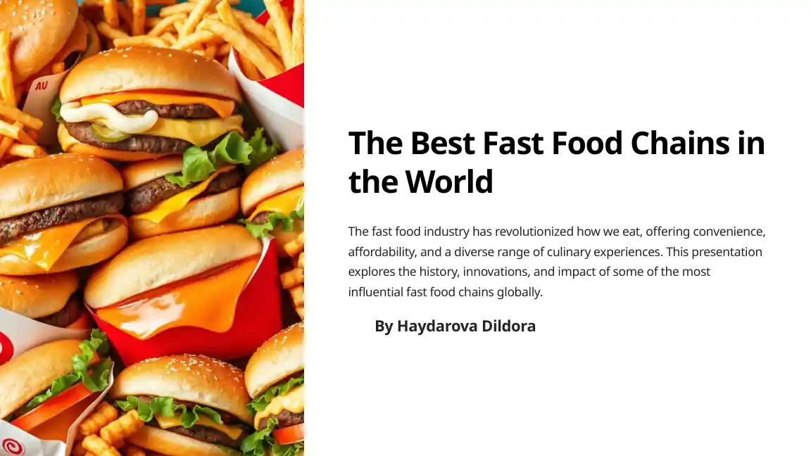 The Best Fast Food Chains in the World