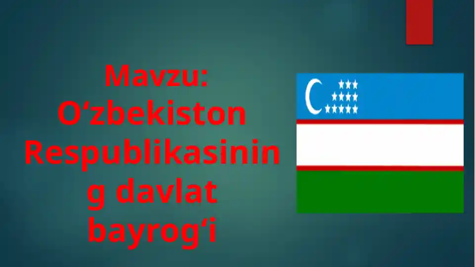 O‘zbekiston Respublikasi Davlat bayrog‘i
