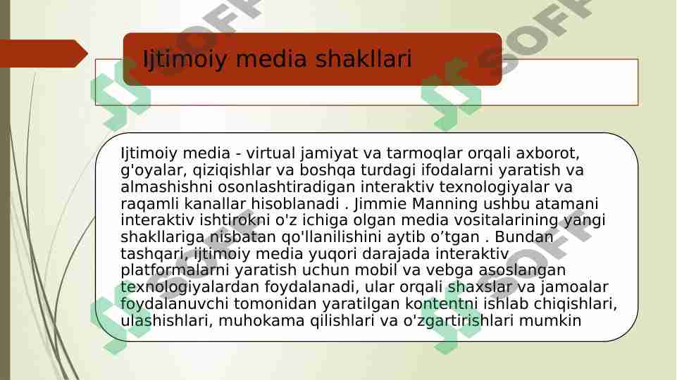 Ijtimoiy media shakllari