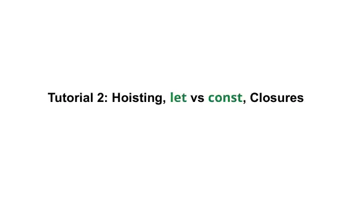 JavaScript Hoisting Tutorial