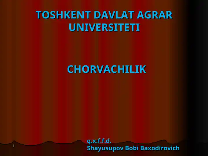 Chorvachilik