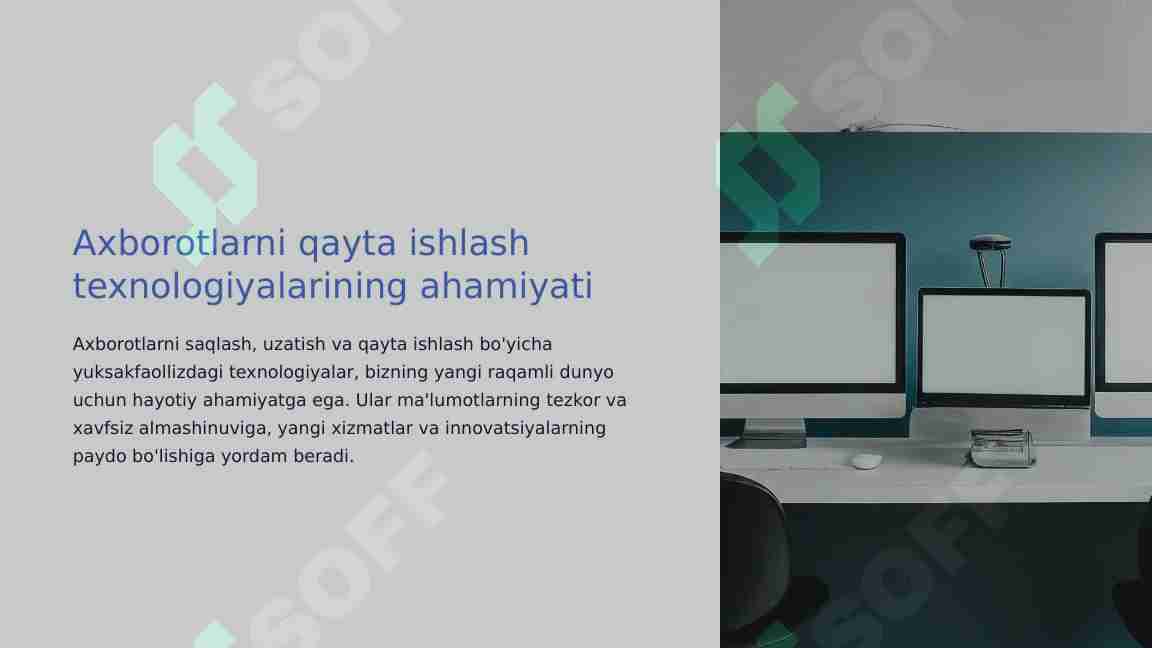 Axborotlarni qayta ishlash