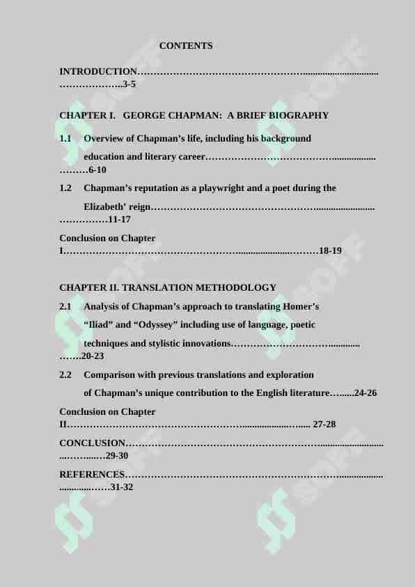 Biography of George Chapman