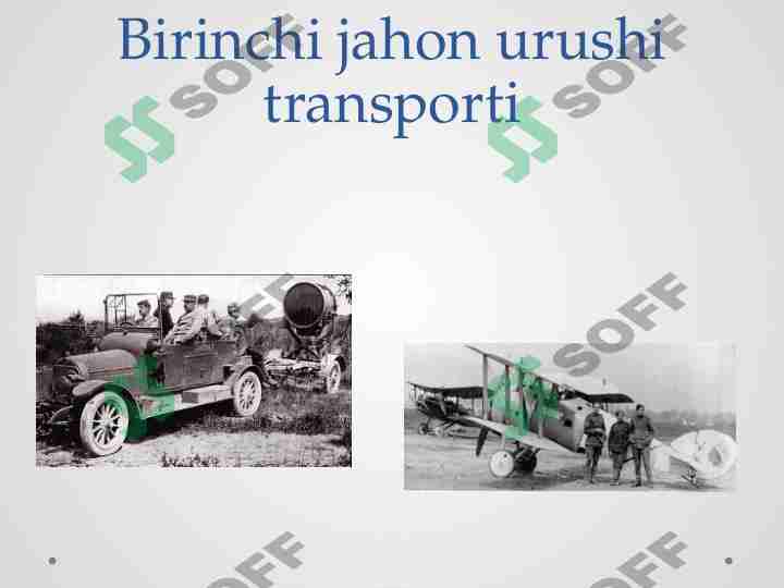 Birinchi jahon urushi transporti