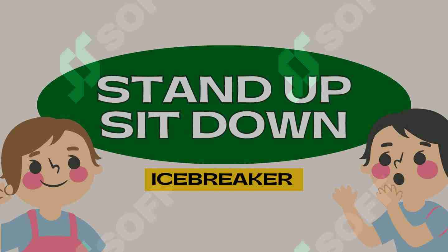 Colorful Stand Up Sit Down Game