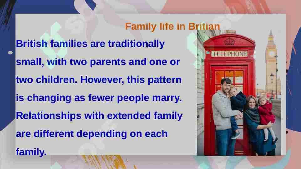 Family life in Britian