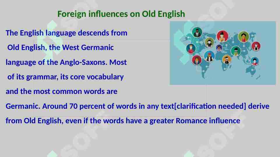 Foreign influences on Old English