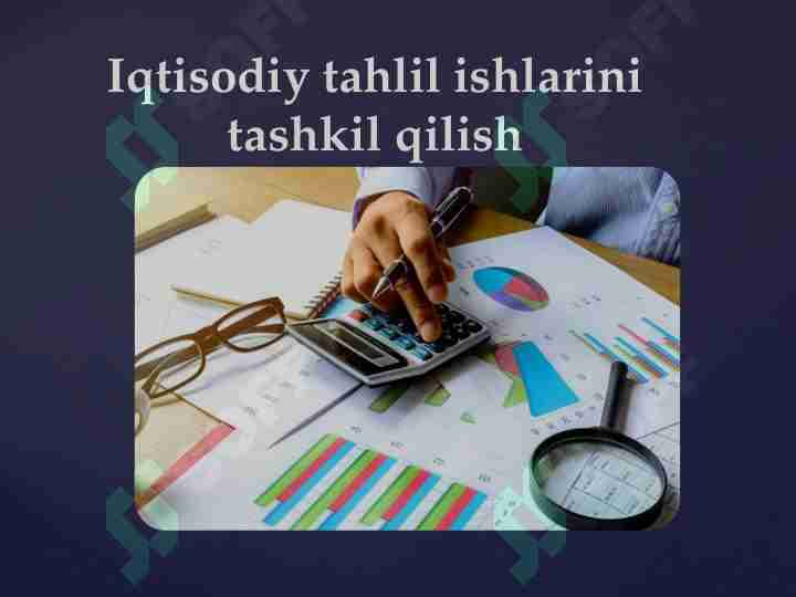 IQTISODIY TAHLIL ISHLARINI TASHKIL QILISH