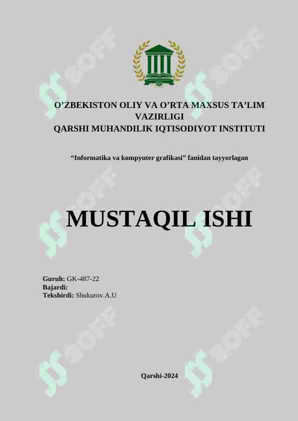 Kompyuter grafikasi rivojlanish tarixi