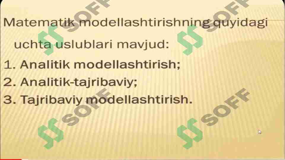 Matematik modellashtirish