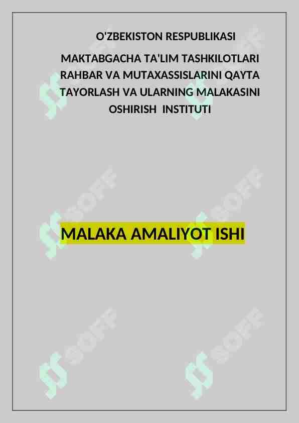 Nutq , muloqat, o’qish va yozish malakalari