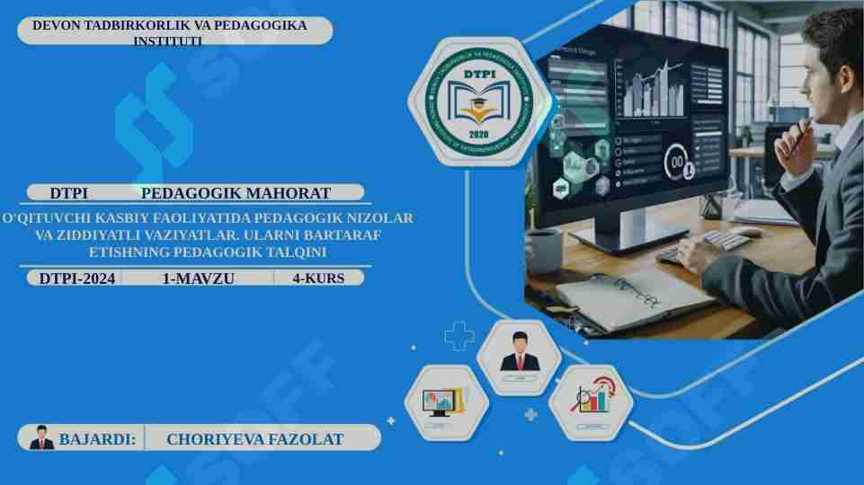 O'QITUVCHI KASBIY FAOLIYATIDA PEDAGOGIK NIZOLAR VA ZIDDIYATLI ...