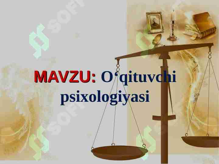 Oʻqtuvchi psixologiyasi
