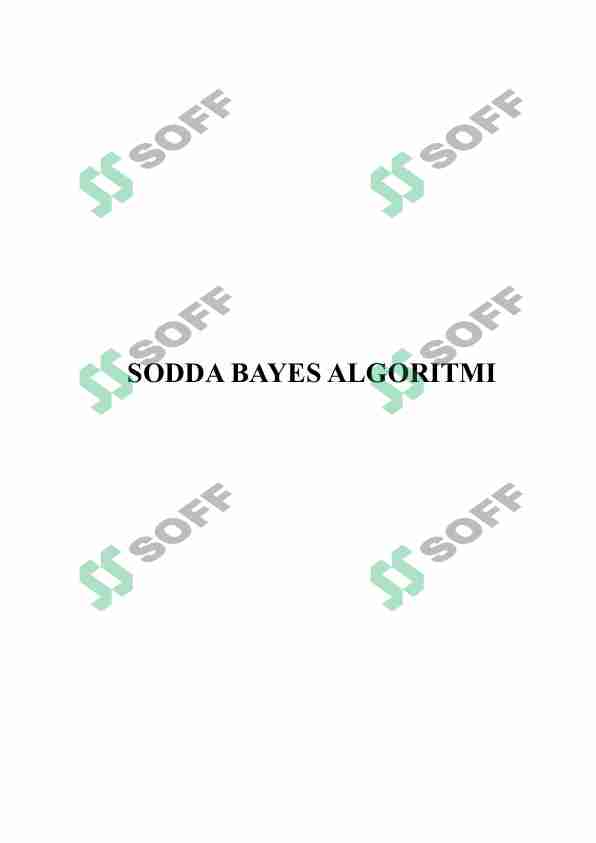 SODDA BAYES ALGORITMI