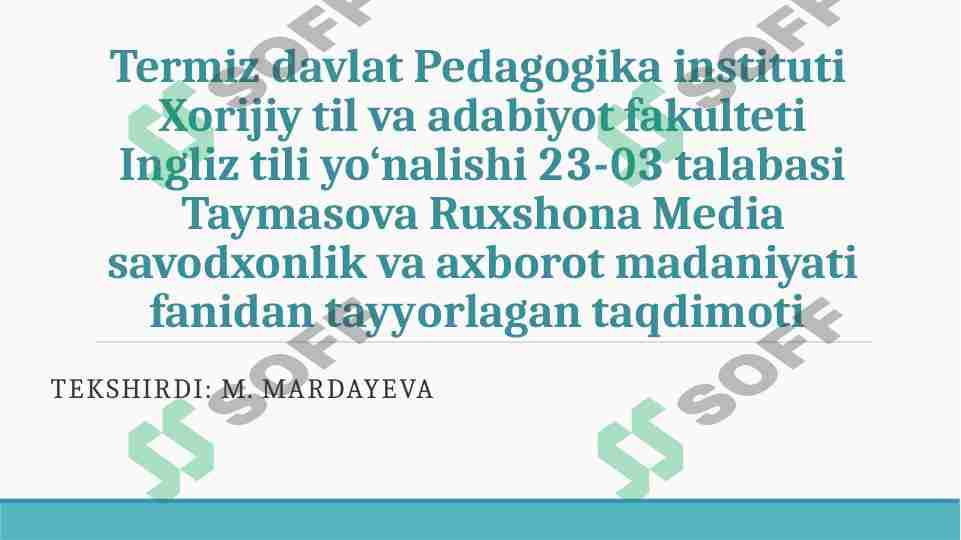 Microsoft Power Point haqida