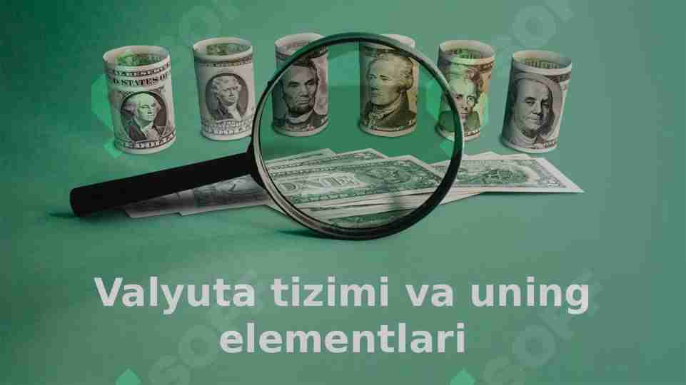 Valyuta tizimi va uning elementlari