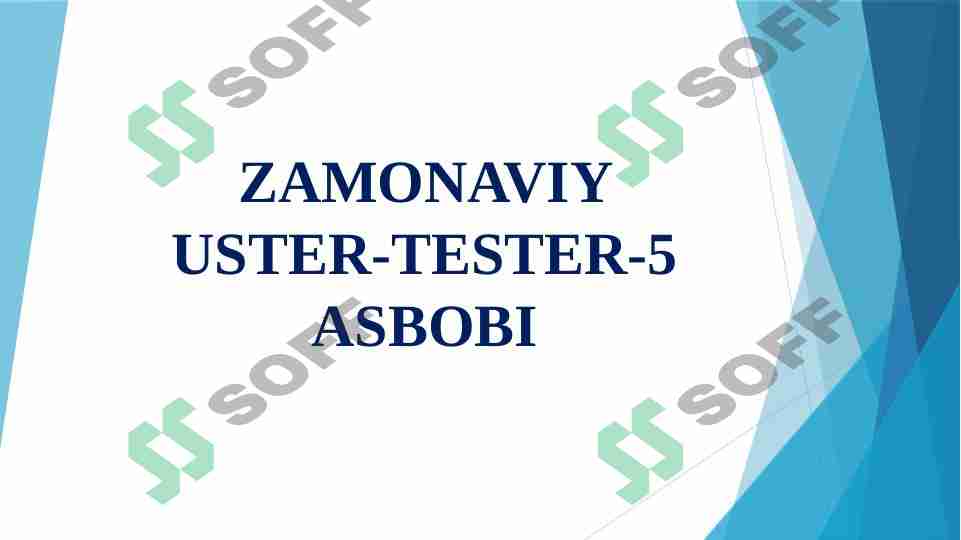 ZAMONAVIY USTER-TESTER-5 ASBOBI