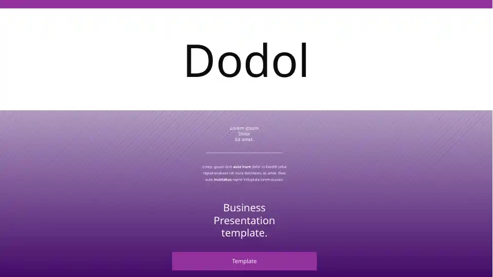 Dodol Business Presentation template