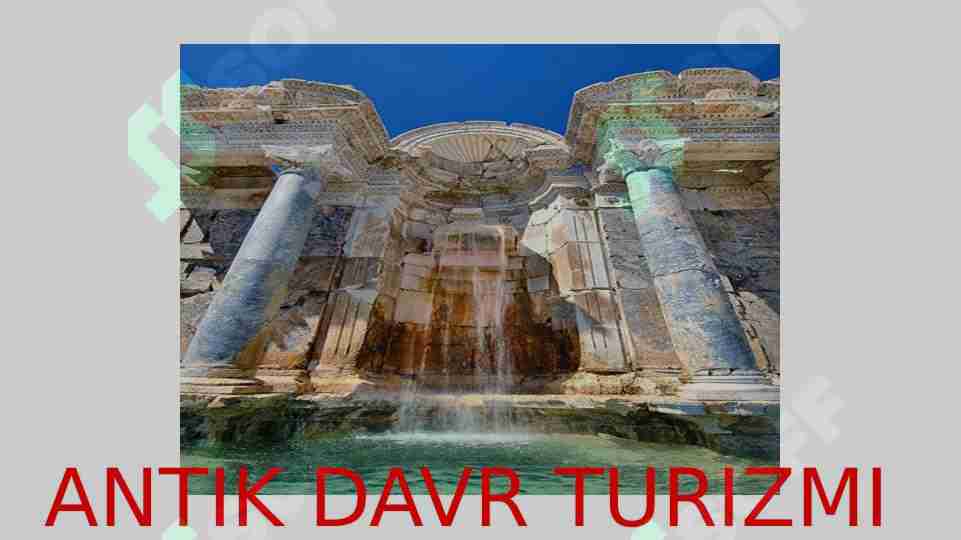 antik davr turizmi