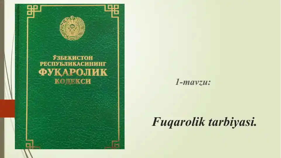 Fuqarolik tarbiyasi