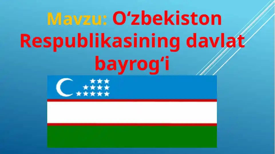 O‘zbekiston Respublikasining davlat bayrog‘i
