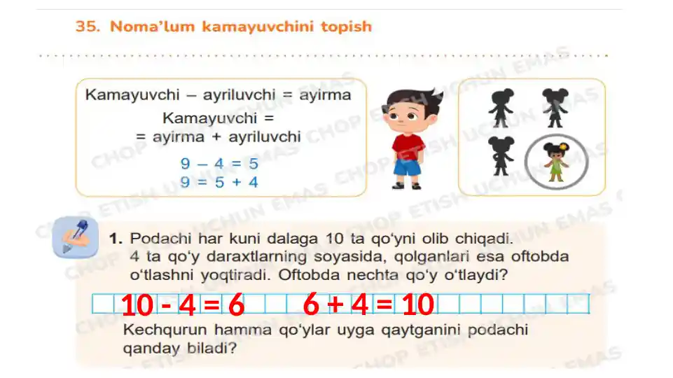 Matematika misollar to'plami