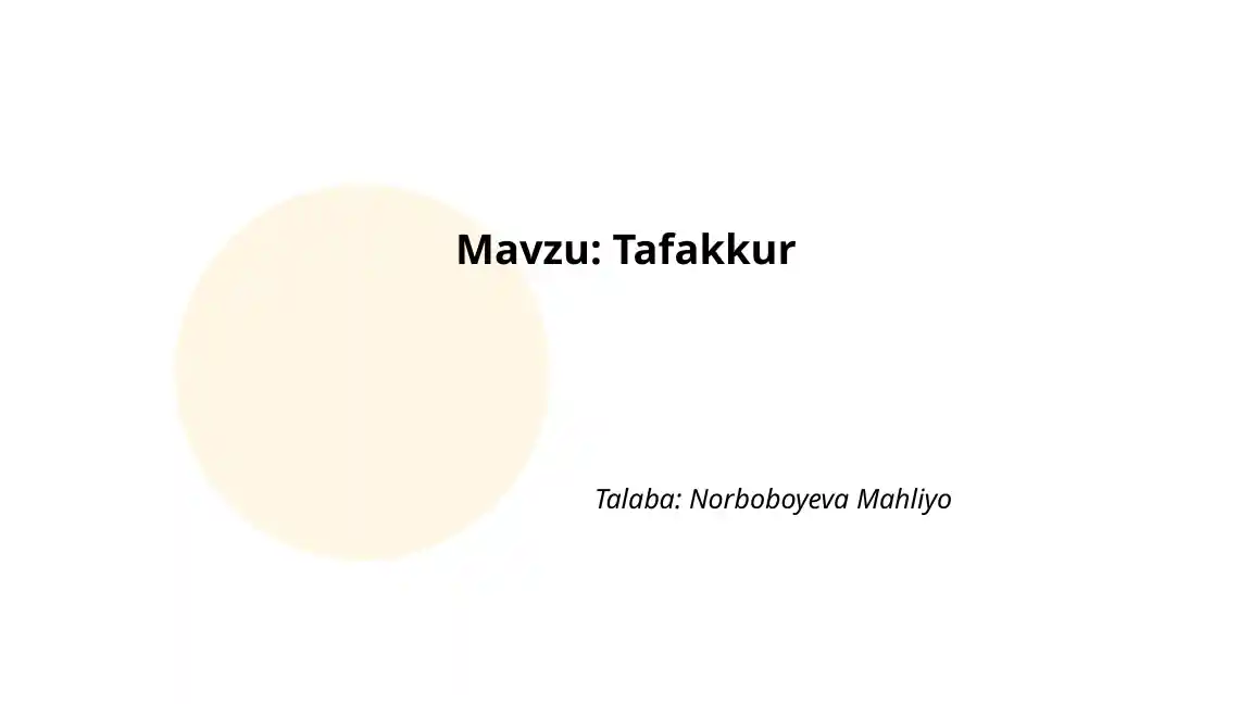 Tafakkur