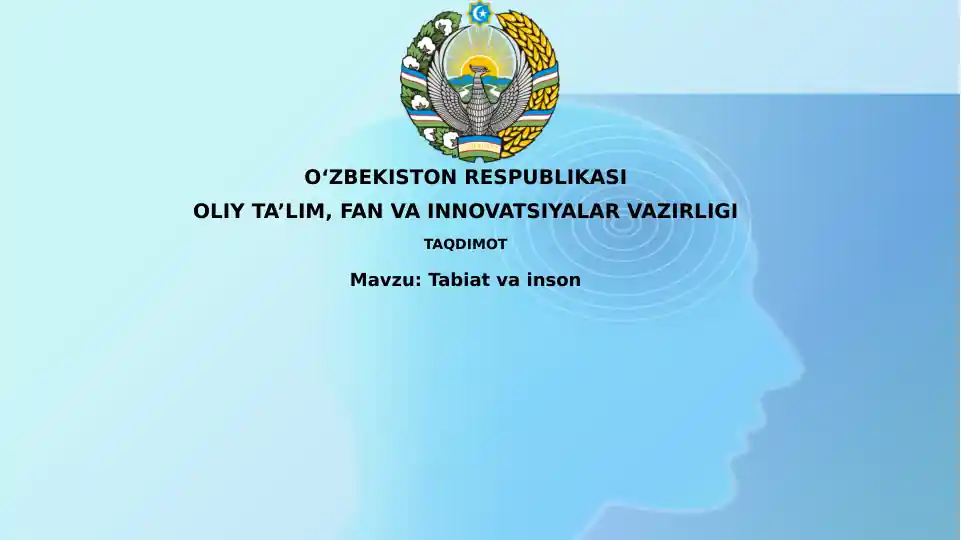 Tabiat va Inson: Tarixiy Munosabatlar va Zamonaviy Muammolar