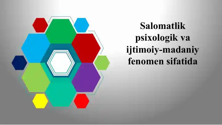 Salomatlik psixologiyasi