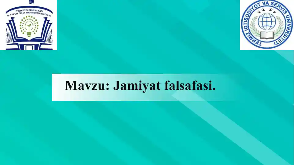Jamiyat falsafasi