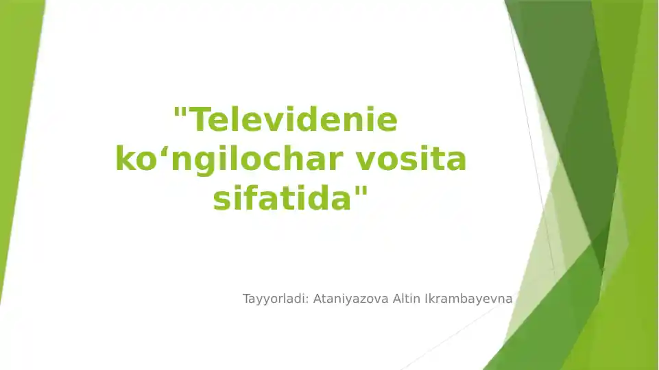 Televidenie
