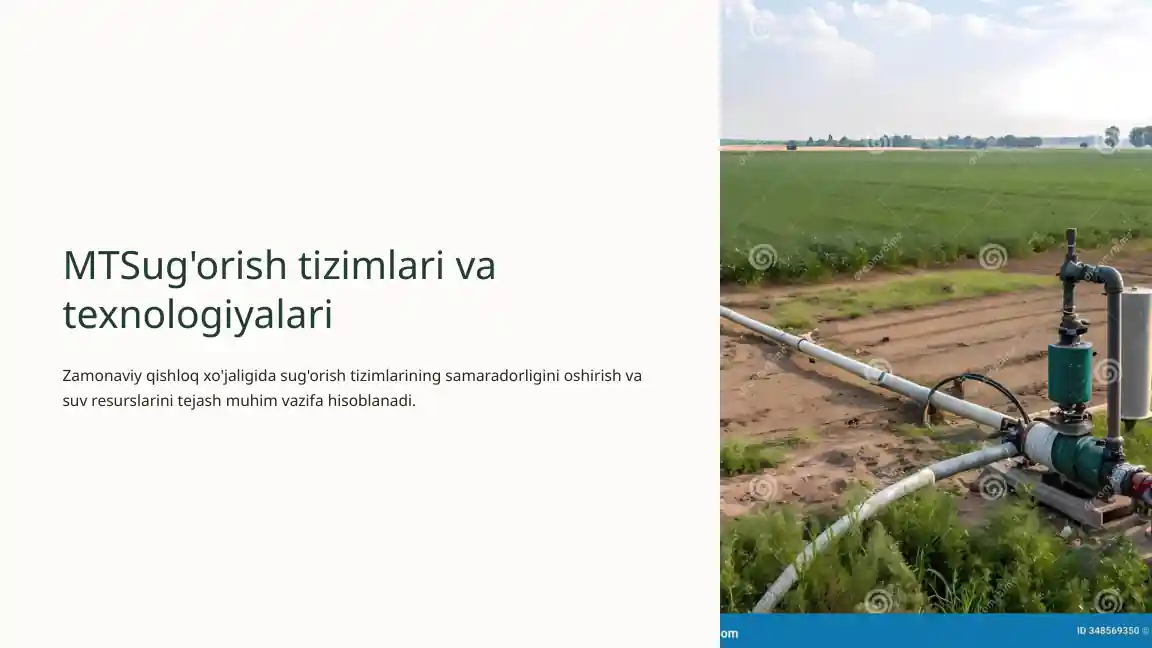 MT90 Sug'orish tizimlari
