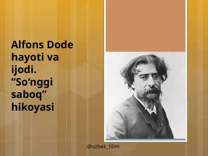Alfons Dode hayoti va ijodi