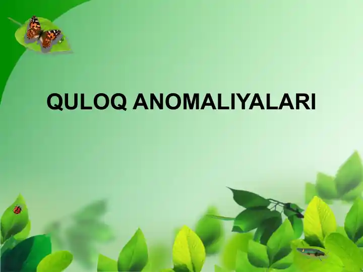 Quloq Anomaliyalari