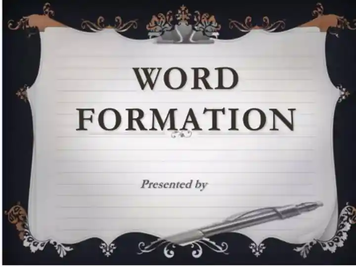 Word formation PPT