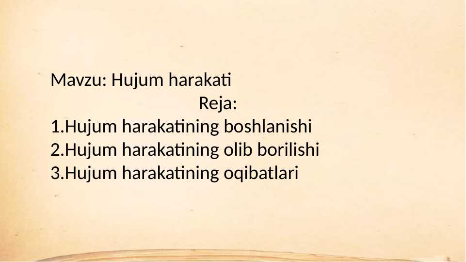 Hujum harakati