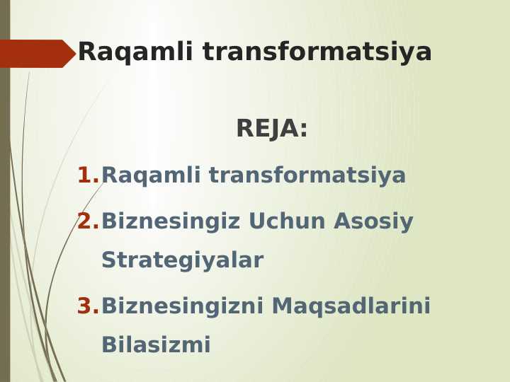 Raqamli transformatsiya