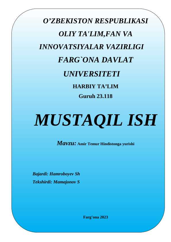 Amir Temur Hindistonga yurishi