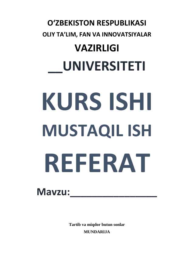 Tartib va miqdor butun sonlar