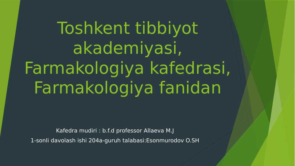 Chekish va nikotinizm