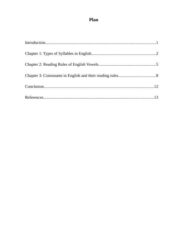 Four types of syllables and reading rules ... . Consonants in English ...